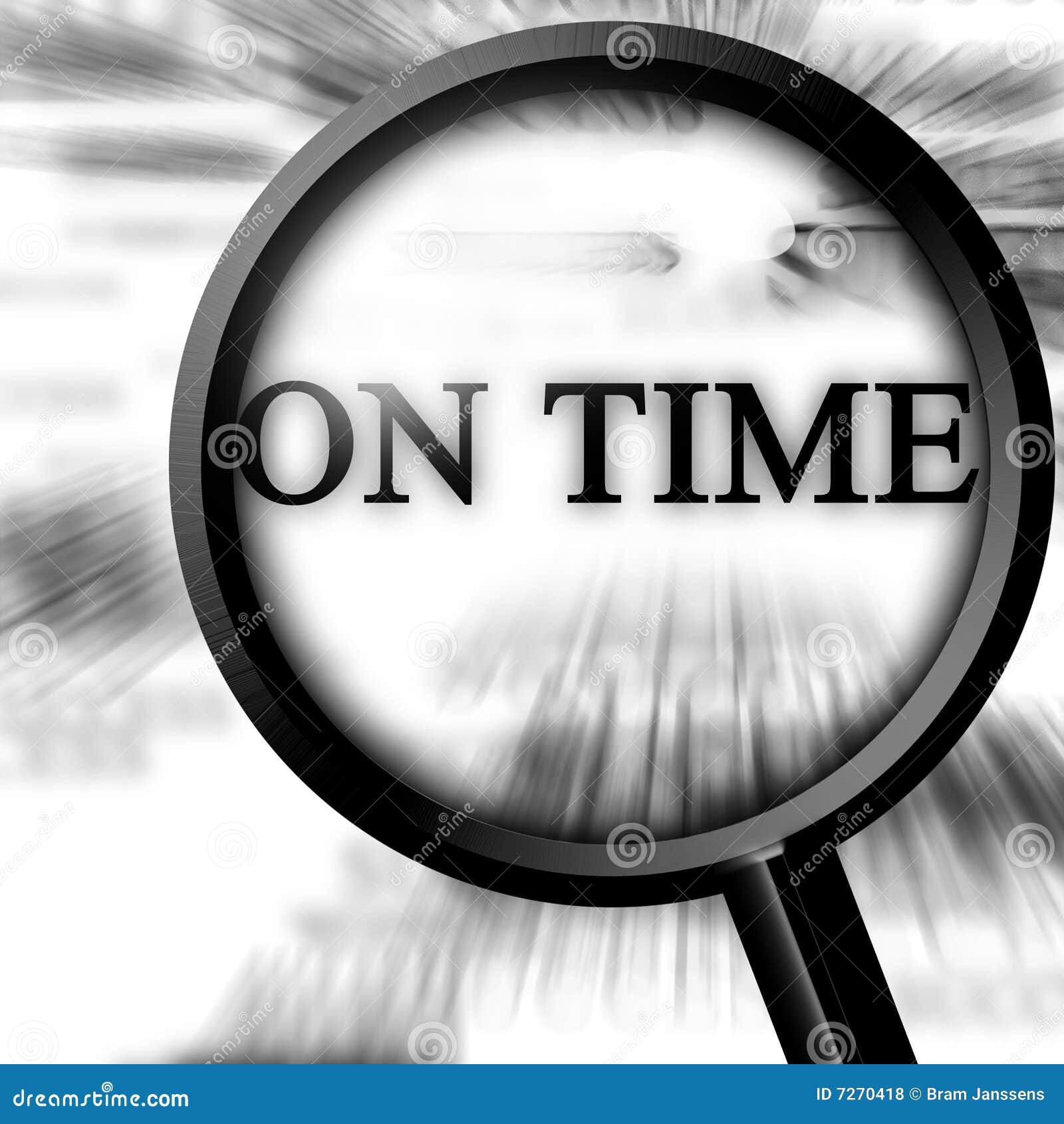 On time stock illustration. Illustration of classifieds - 7270418