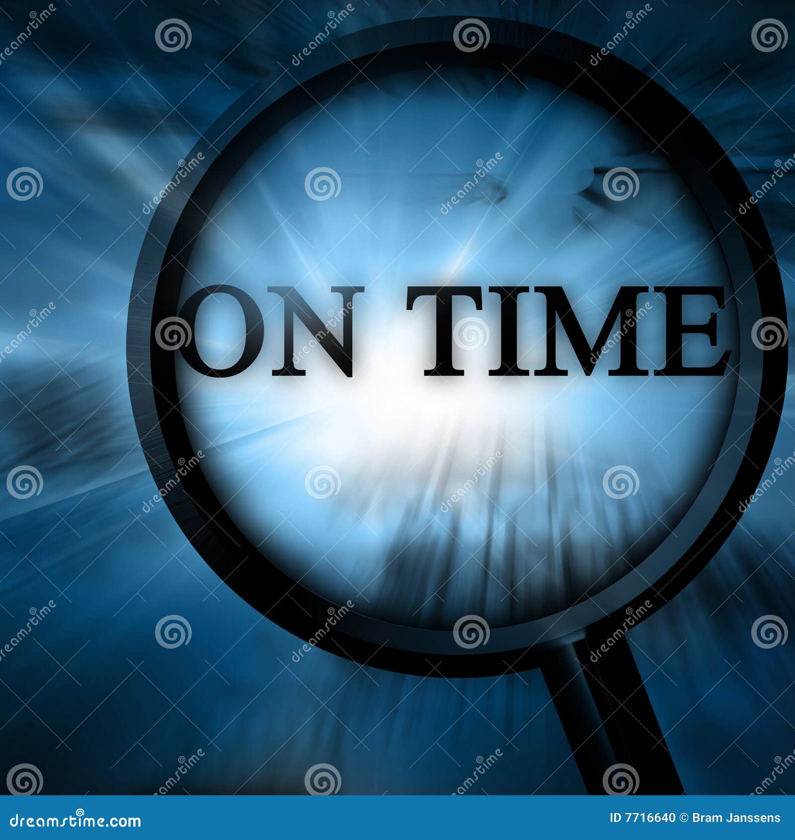 On time stock illustration. Illustration of hurry, deliver - 7716640