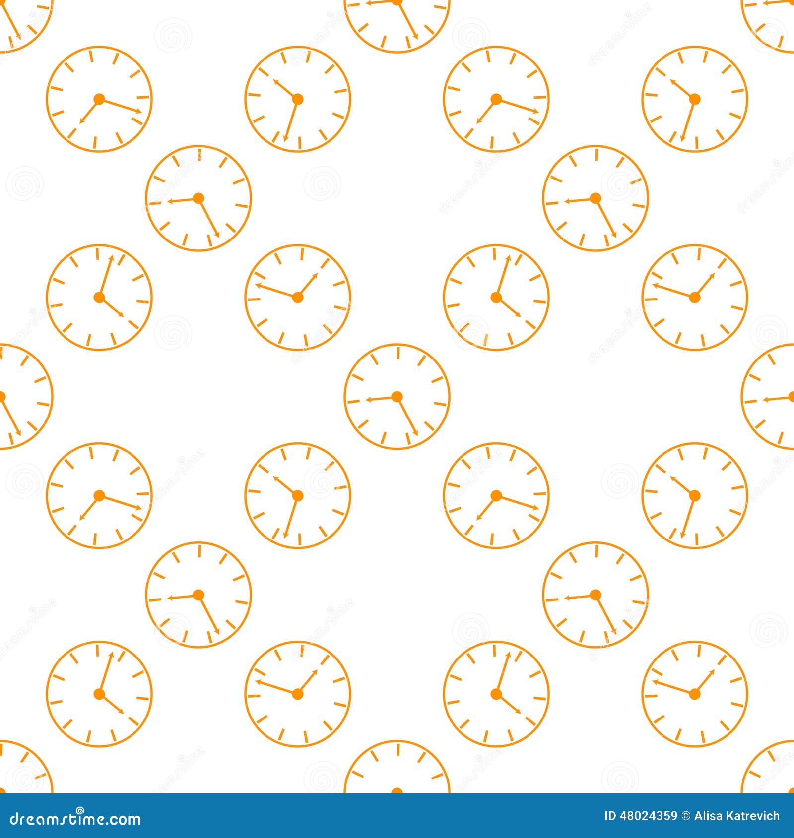 Time Abstract Seamless Pattern. Vector Stock Vector - Illustration of ...
