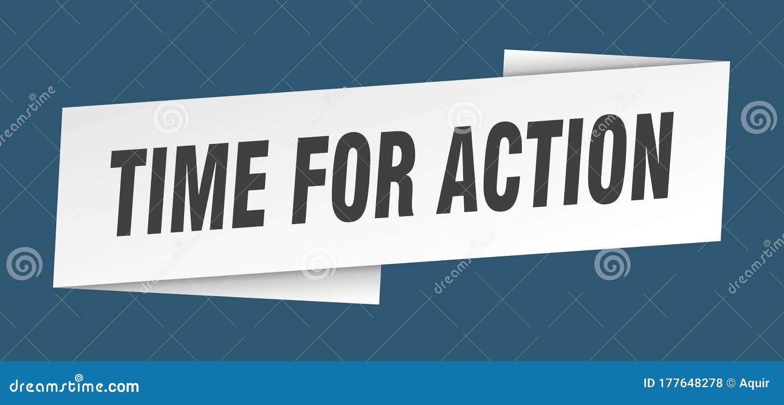 Time for Action Banner Template. Time for Action Ribbon Label Stock ...