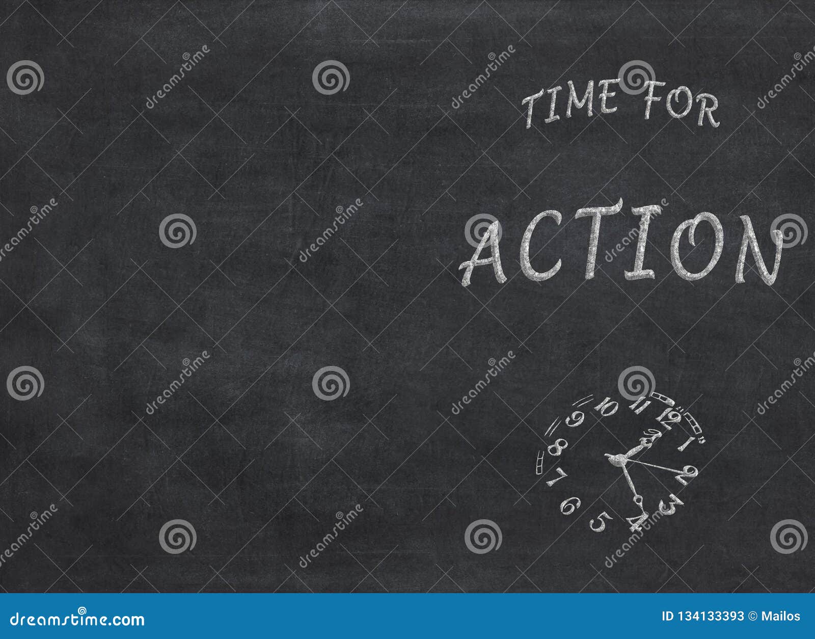 Time for Action - Clock with Text on Black Background Stock ... Time for Action - Clock with Text on Black Background Stock ...