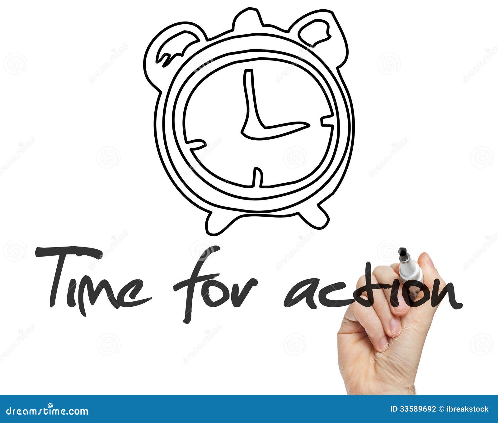 Time for Action Concept Handwritten Stock Illustration - Illustration ...