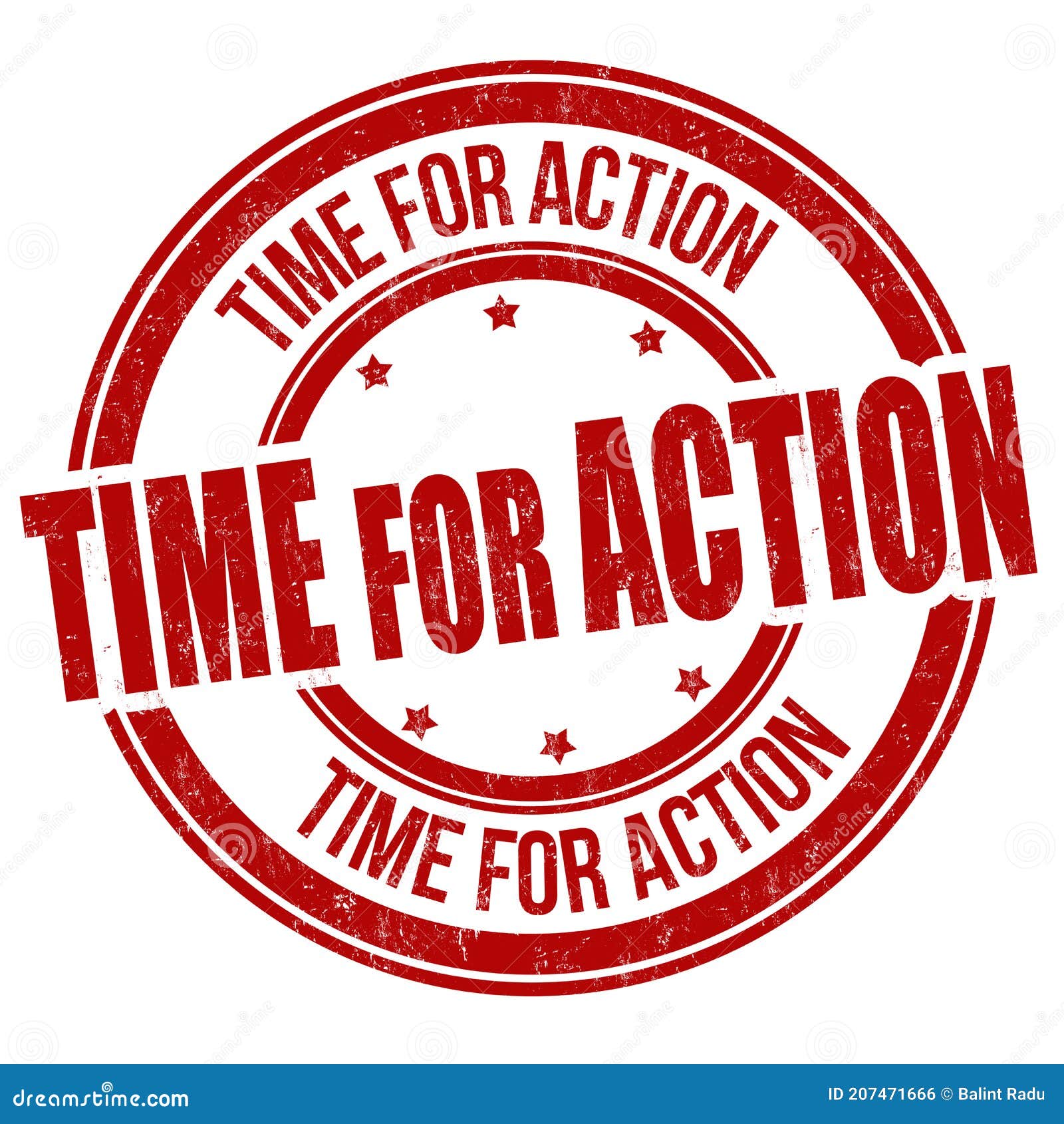 Time for Action Grunge Rubber Stamp Stock Vector - Illustration of ...