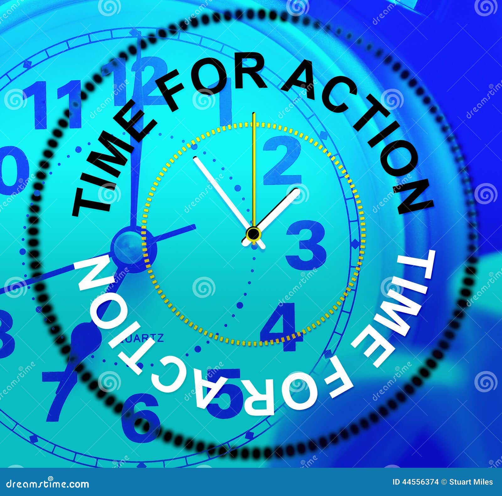 Time for Action Shows Do it and Acting Stock Illustration ...