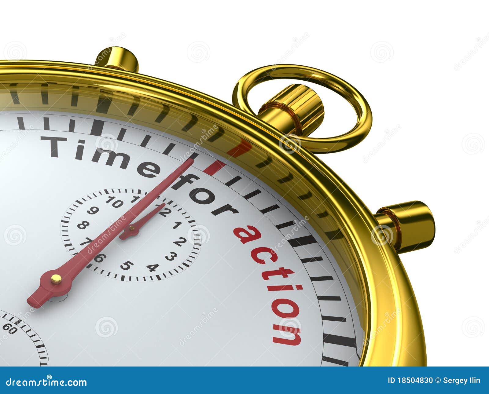 Time For Action. Smartphone With A Bubble Text. Poster With Text Time ...