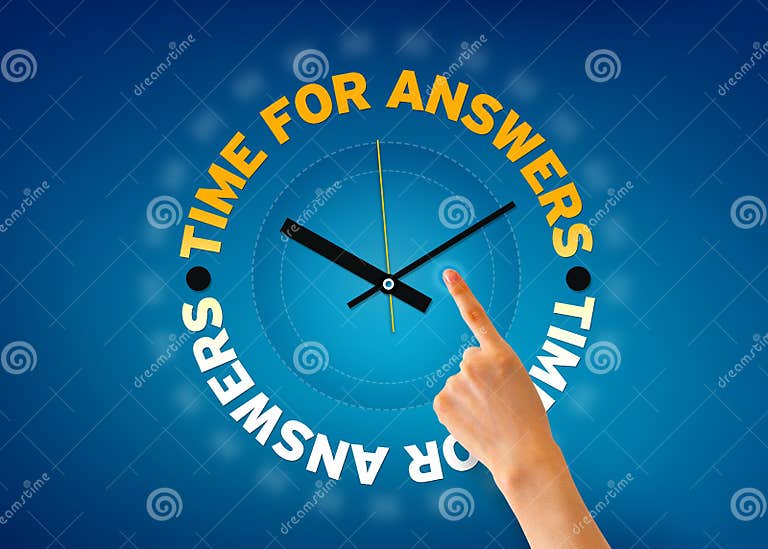 Time for Answers stock illustration. Illustration of answer - 24777862