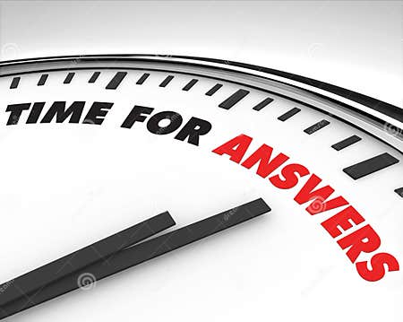 Time for Answers - Clock stock illustration. Illustration of computer ...