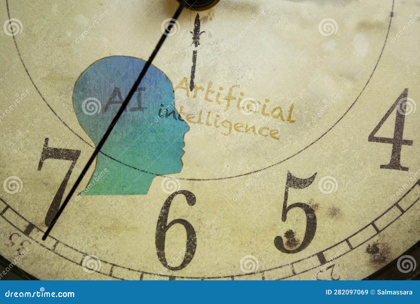 Time of Artificial Intelligence. Concept Stock Image - Image of science ...