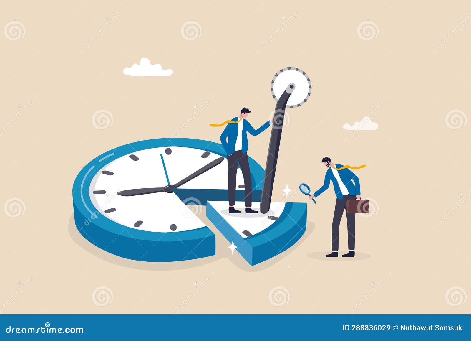 Attendance Management Symbol With A Calendar And A Clock Vector ...