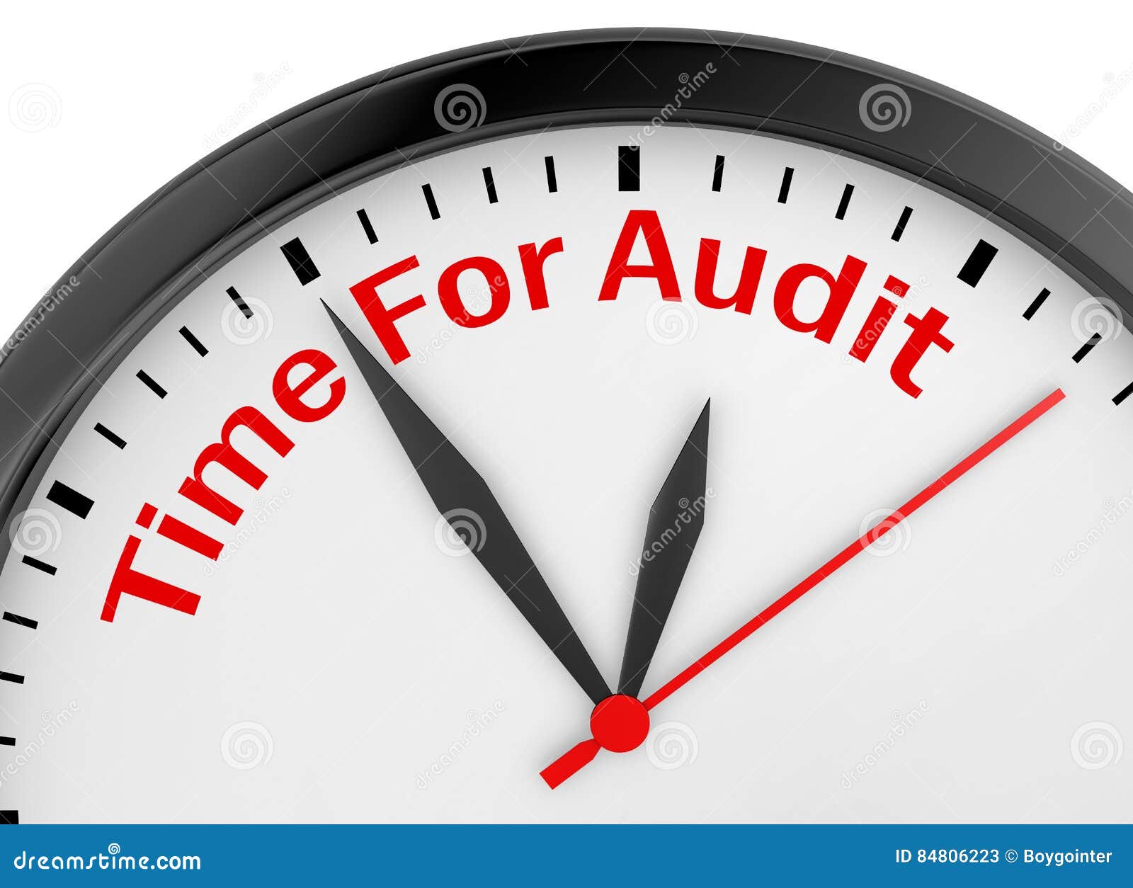 Time for audit stock illustration. Illustration of financial - 84806223