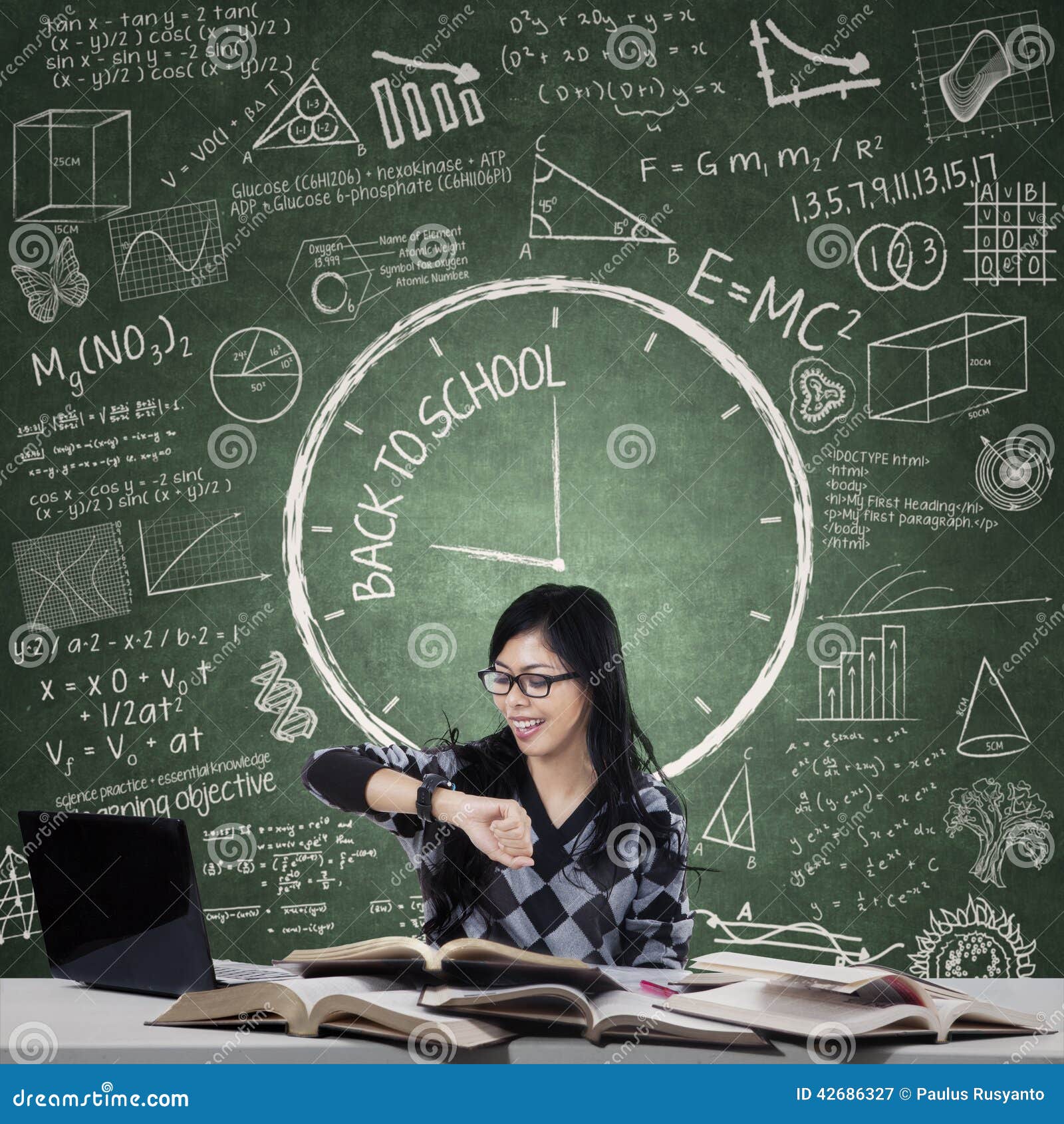 Time for back to school stock image. Image of blackboard - 42686327