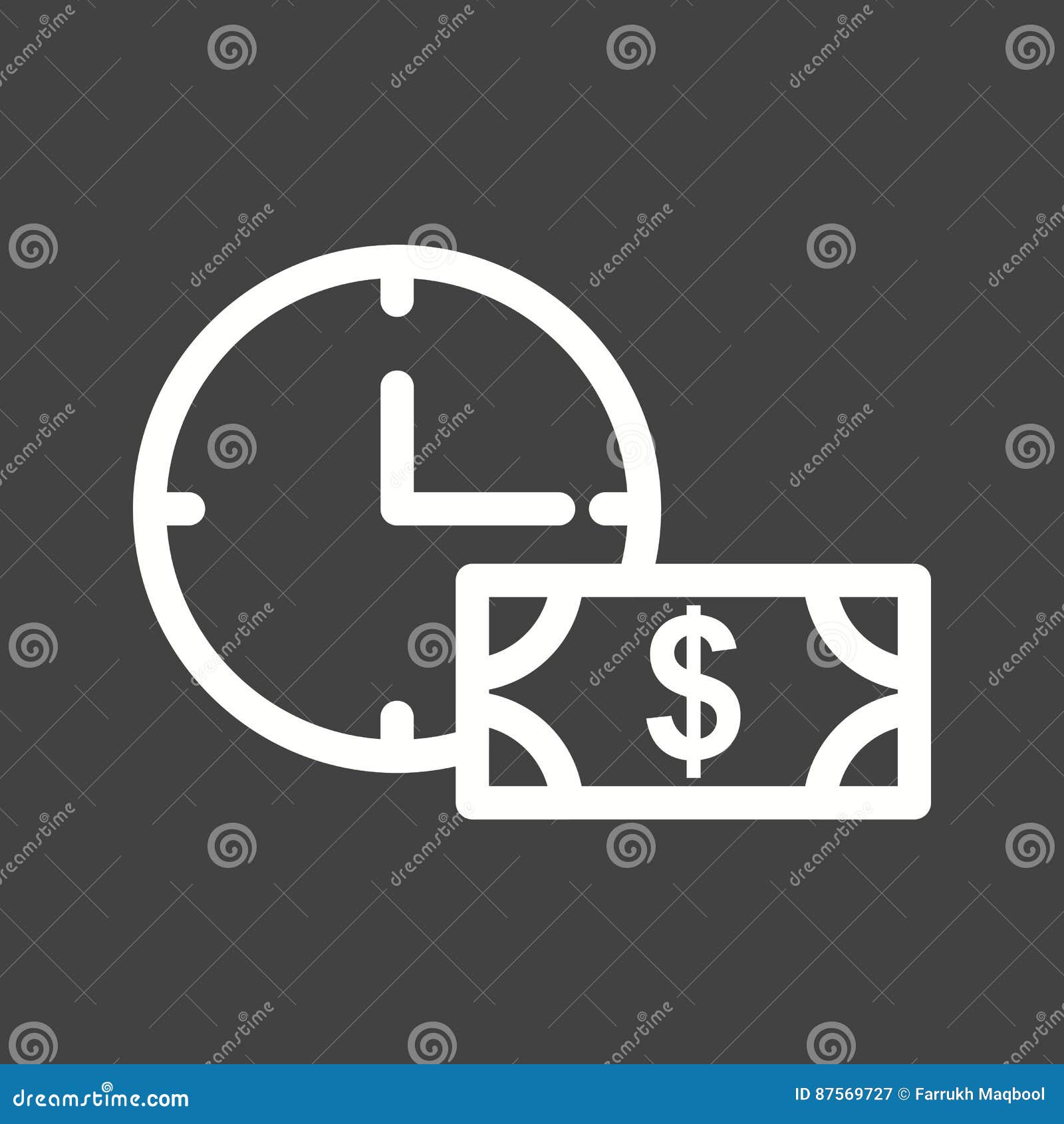 Time Based Payment stock vector. Illustration of payment - 87569727