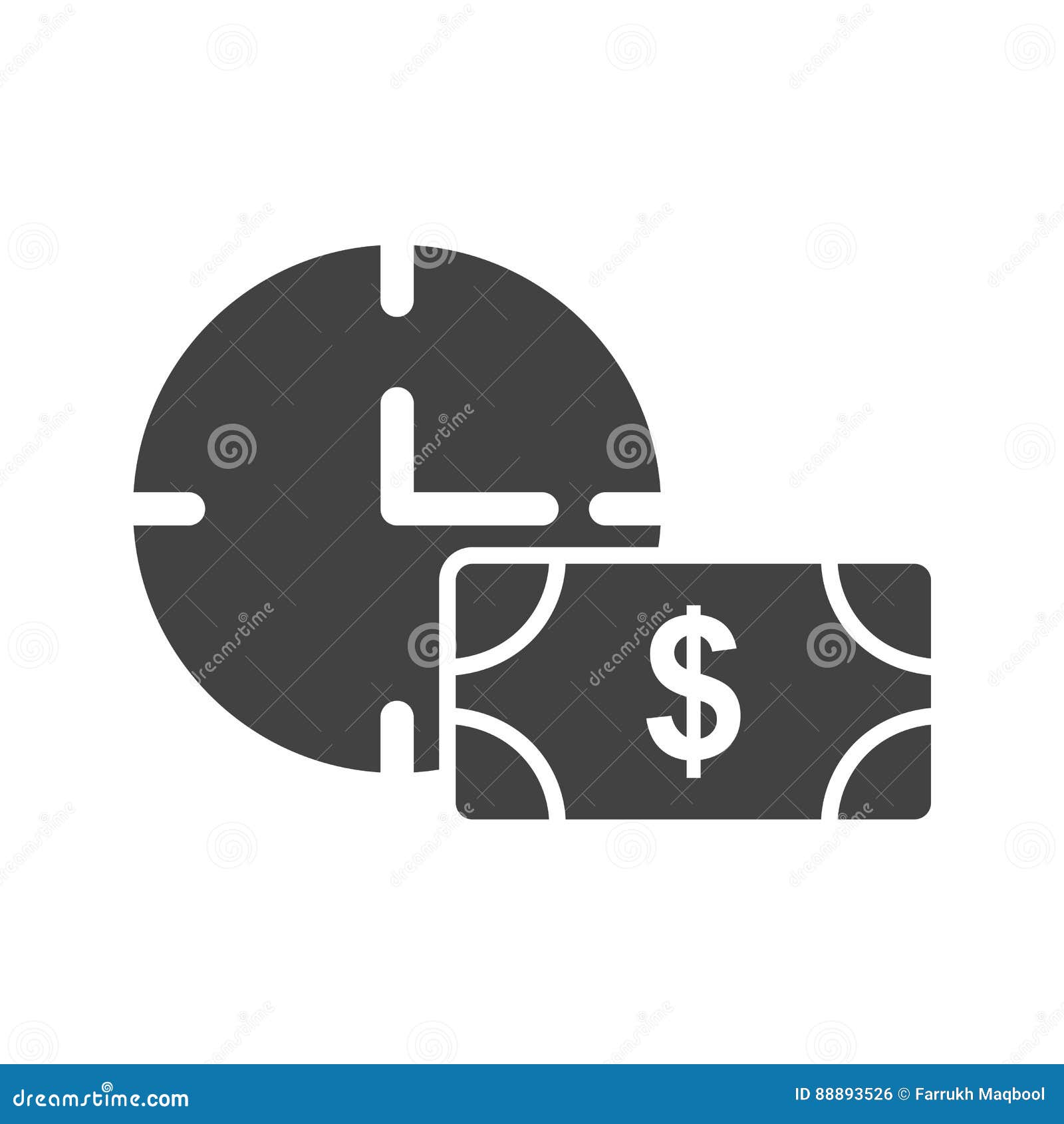 Time Based Payment stock vector. Illustration of payment - 88893526