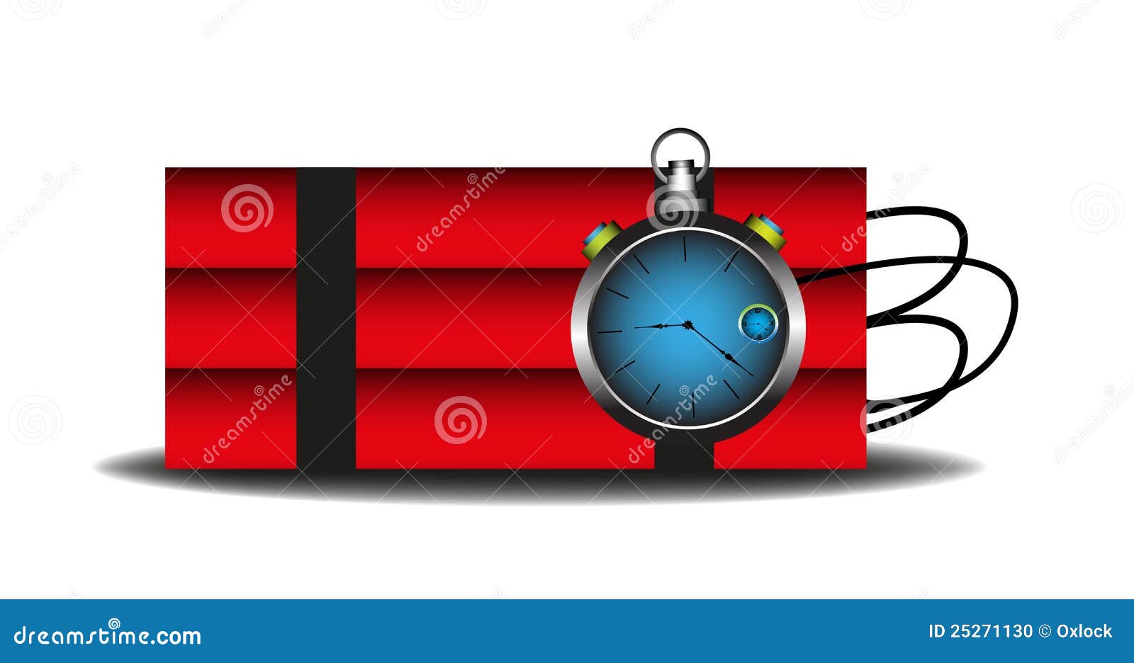 Time bomb stock vector. Illustration of hazardous, bang - 25271130