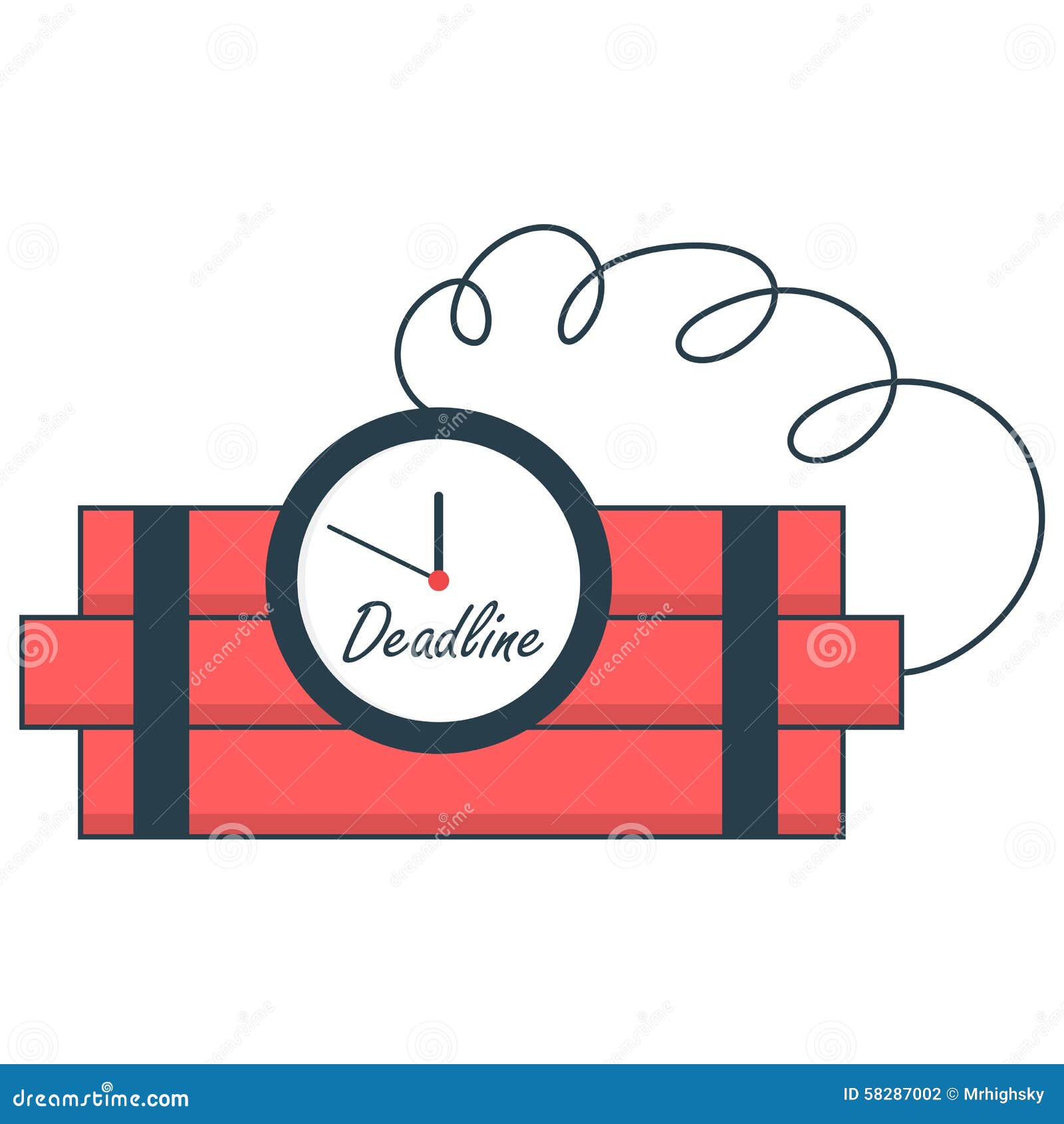 Time bomb deadline concept stock vector. Illustration of business ...