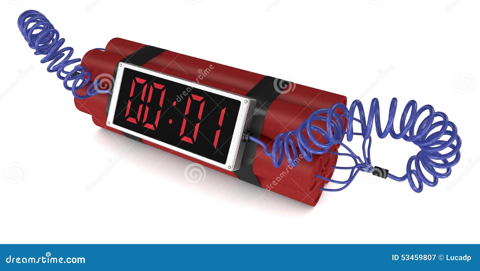 Bomb With Digital Clock Timer Royalty-Free Illustration | CartoonDealer ...