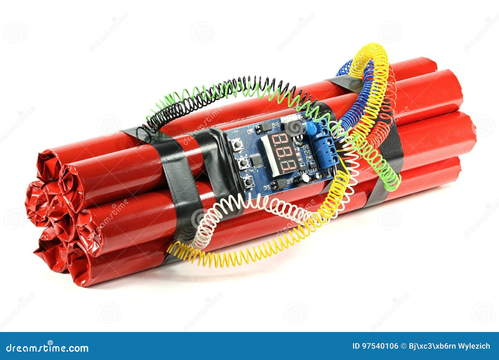 Bomb With Digital Clock Timer Royalty-Free Illustration | CartoonDealer ...