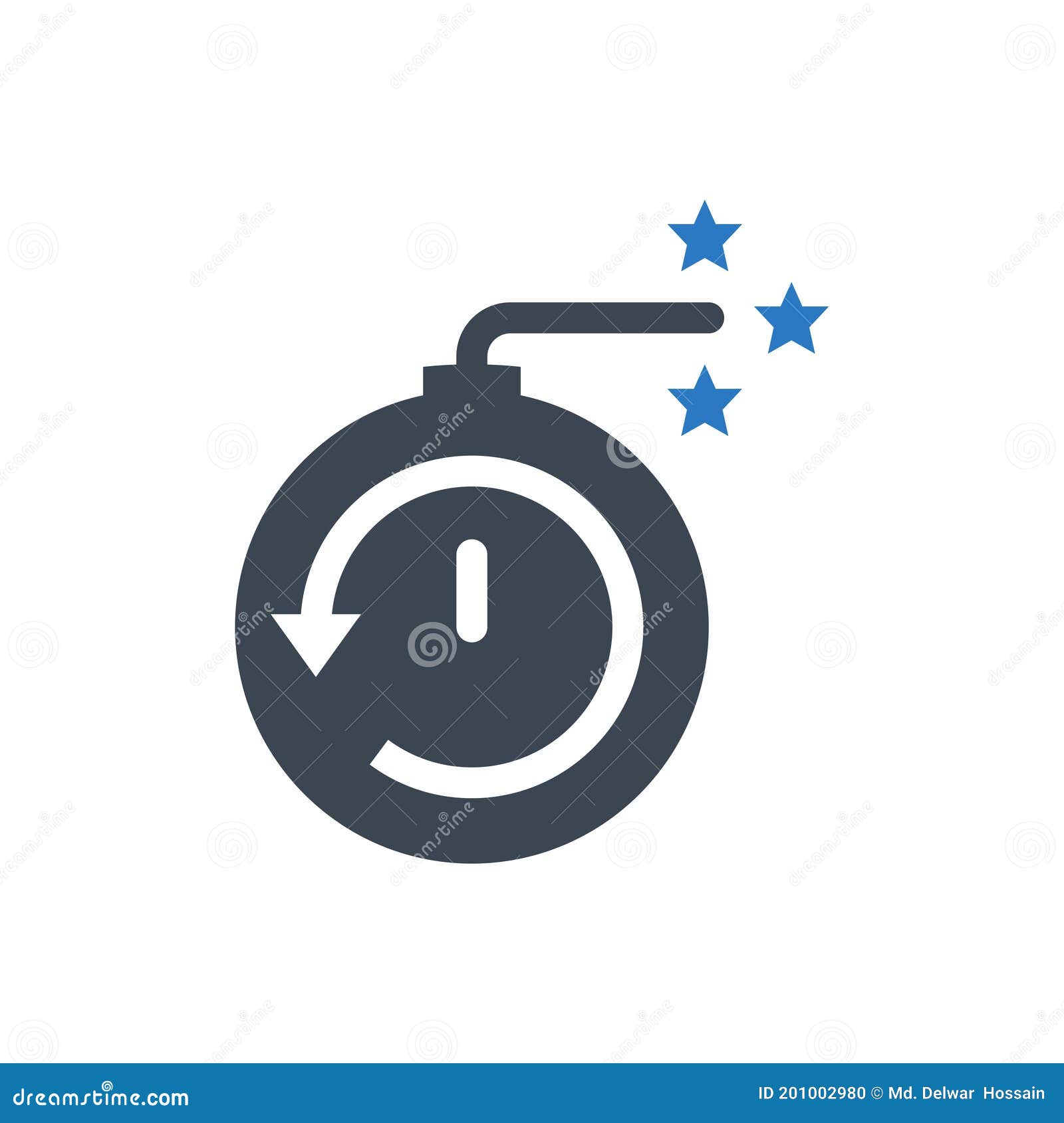 Time Bomb Icon. Simple Vector Graphics Stock Vector - Illustration of ...