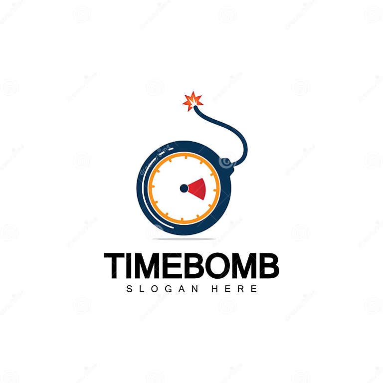 Time Bomb Logo Vector Icon Ilustration Design Template Stock Vector ...