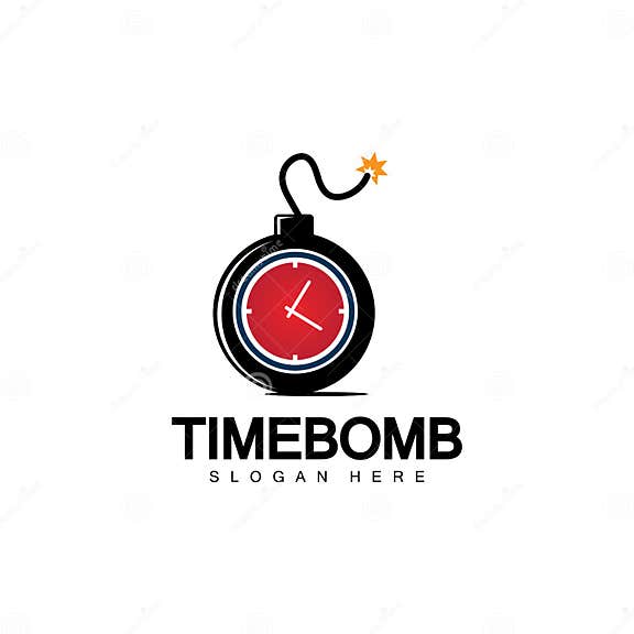 Time Bomb Logo Vector Icon Ilustration Design Template Stock Vector ...