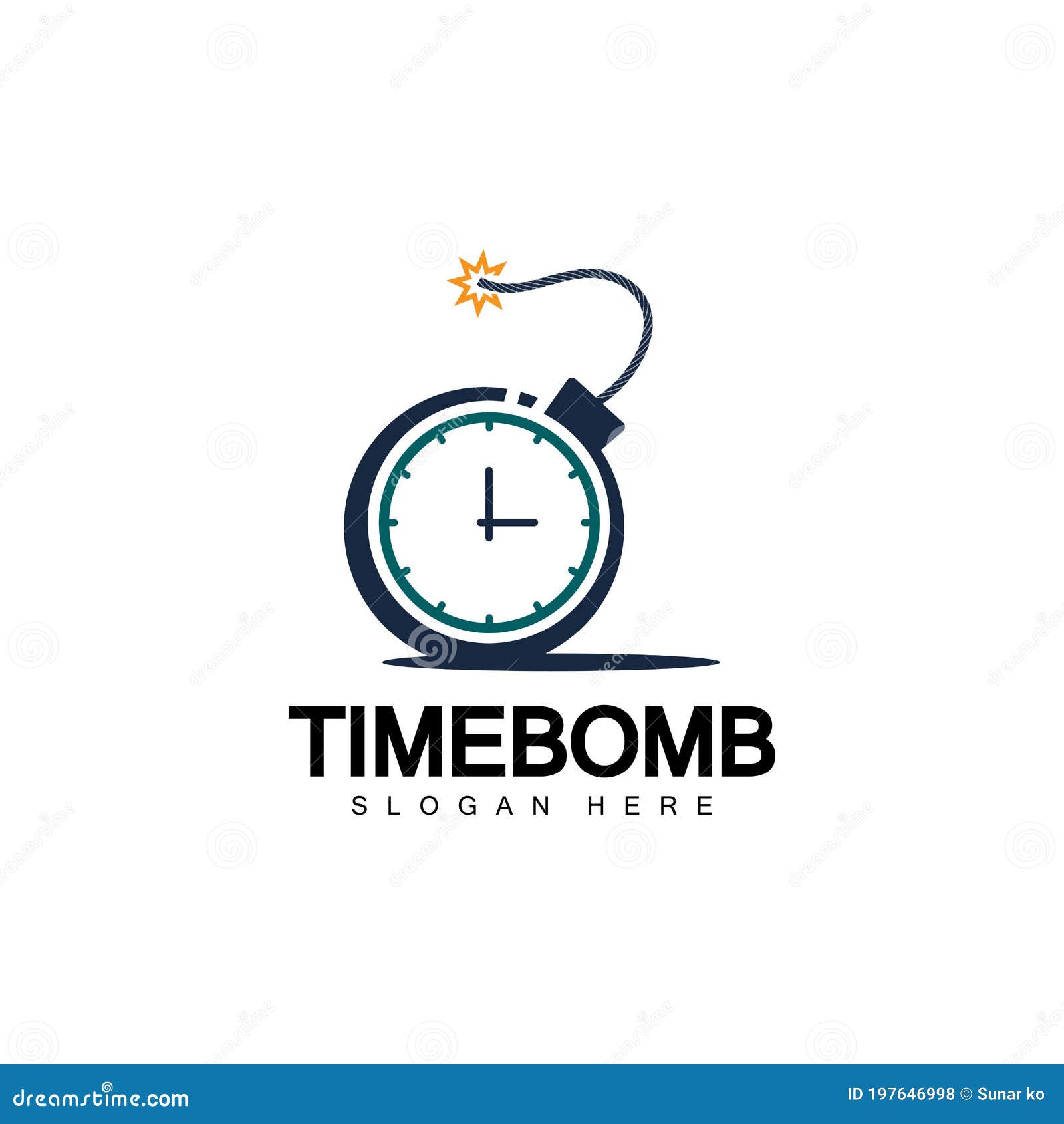 Time Bomb Logo Vector Icon Ilustration Design Template Stock Vector ...