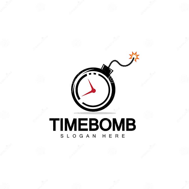 Time Bomb Logo Vector Icon Ilustration Design Template Stock Vector ...
