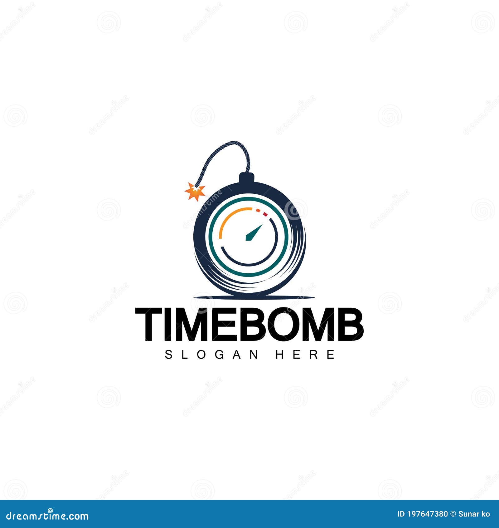 Time Bomb Logo Vector Icon Ilustration Design Template Stock Vector ...