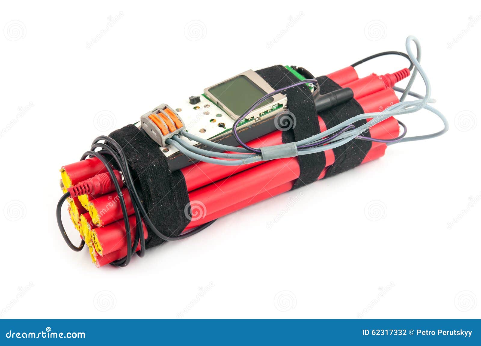 Time bomb stock photo. Image of phone, single, details - 62317332