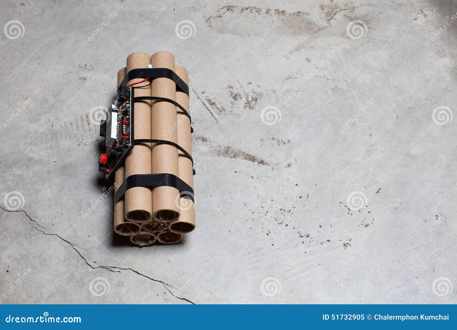 Time Bomb with a Working Electronic Clockwork Stock Image - Image of ...