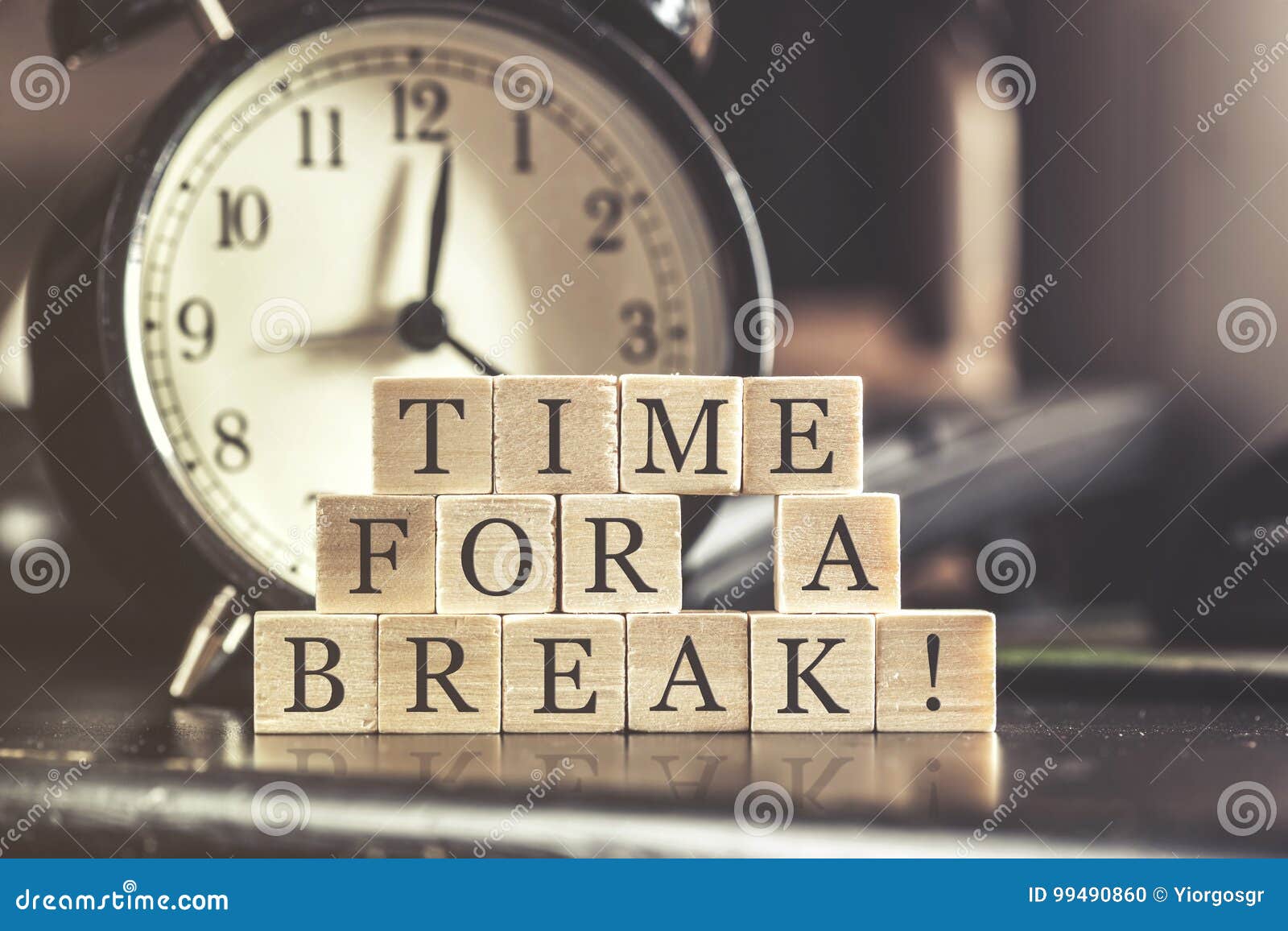 Time for a break concept stock photo. Image of work, background - 99490860