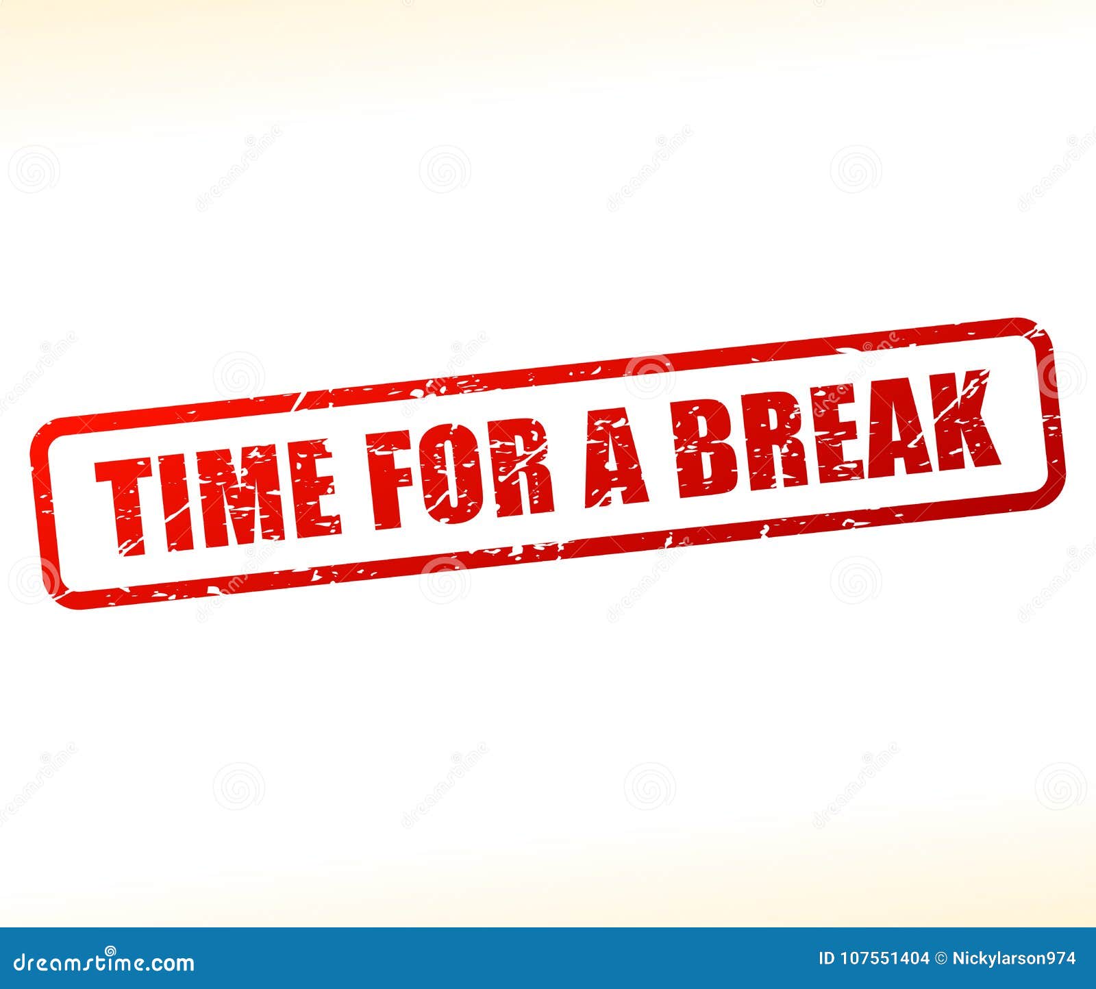 Time for a Break Text Stamp Stock Vector - Illustration of seal ...