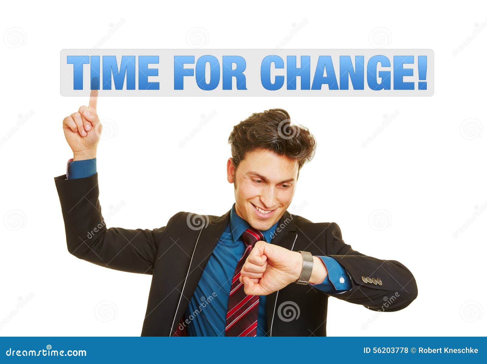 Time for Business Change! stock photo. Image of manager - 56203778