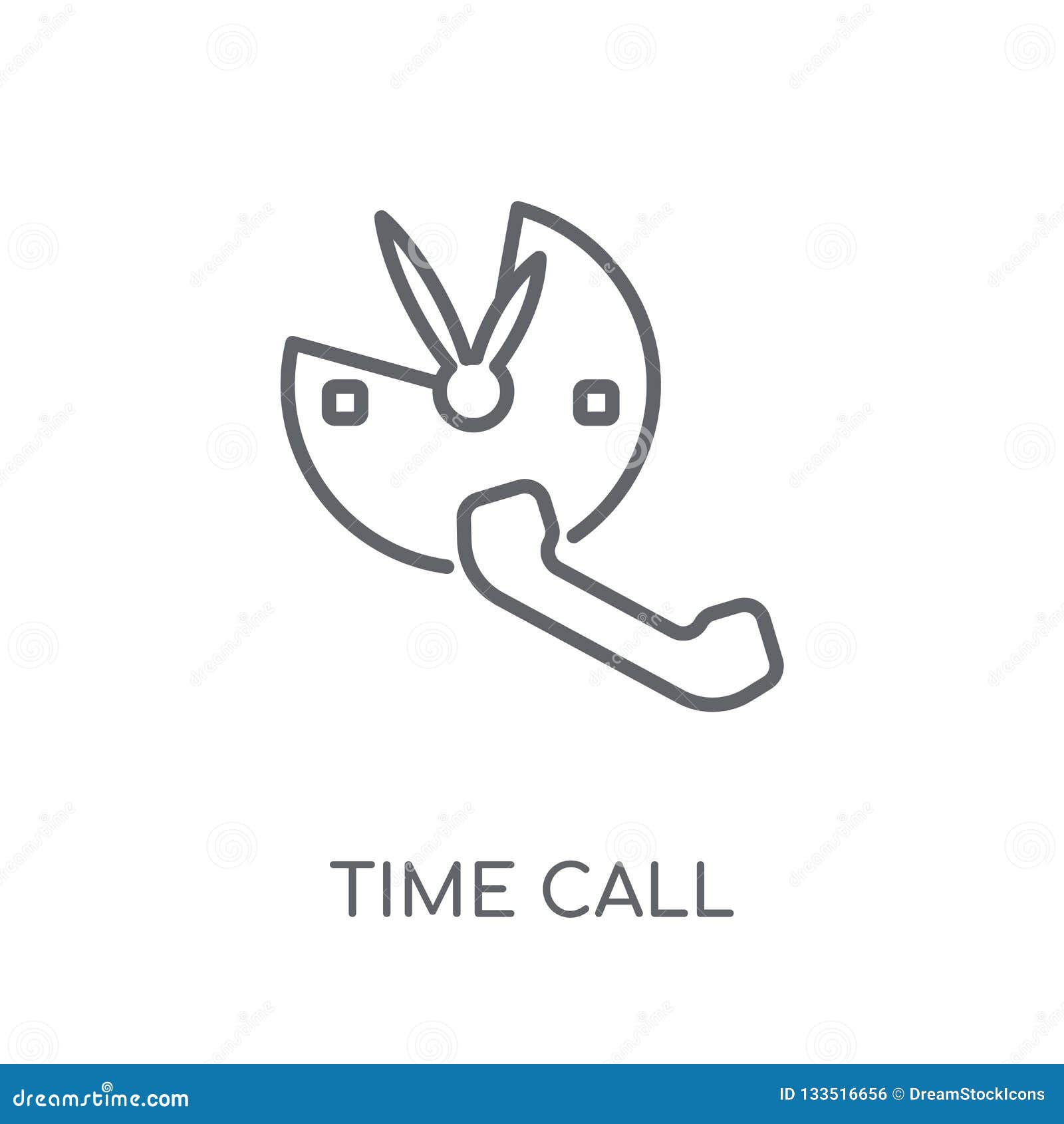 Time Call Icon From Communication Collection. Vector Illustration ...
