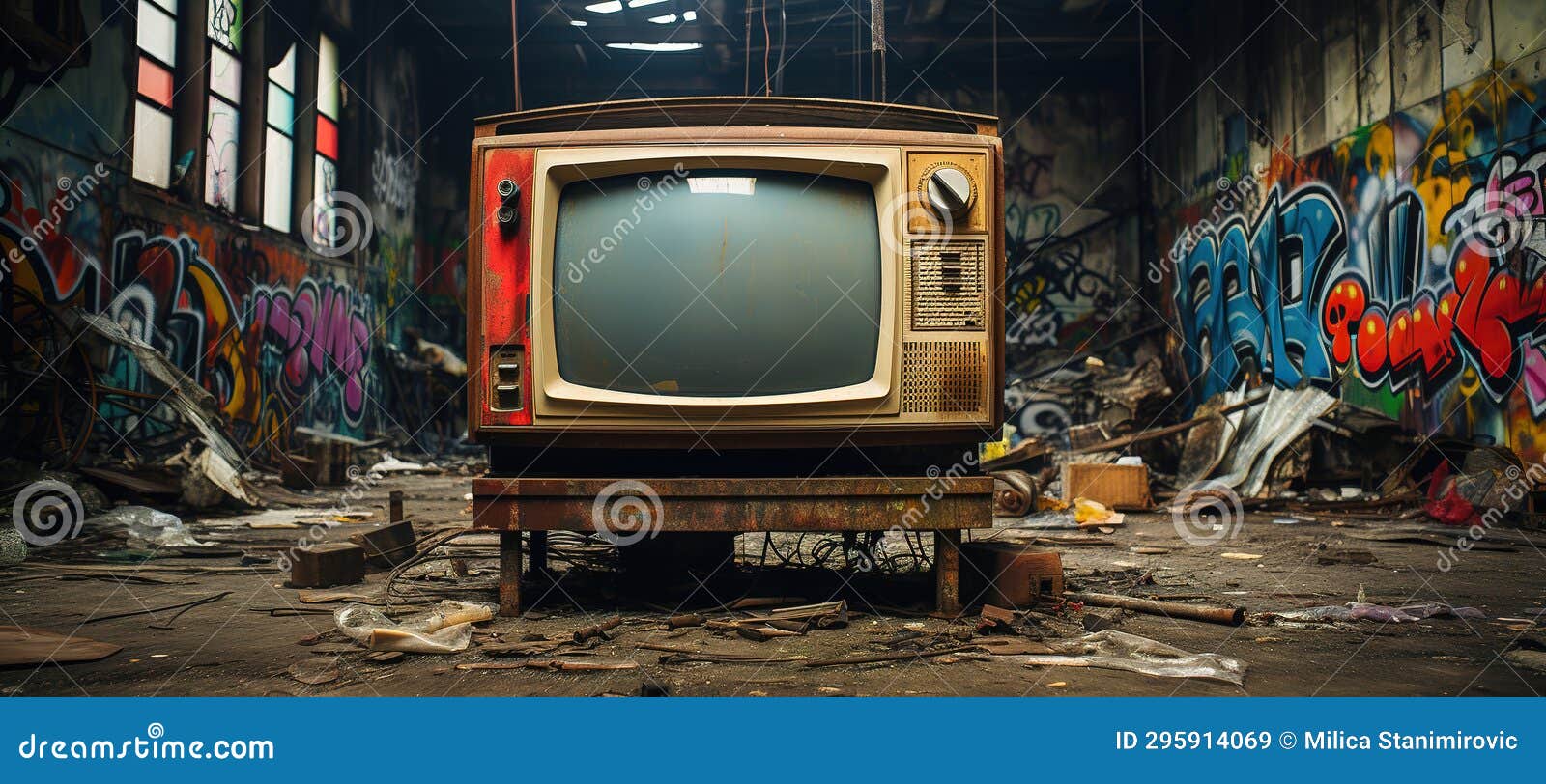 Time Capsule: Old Television Unearthed in Abandoned Factory Stock ...