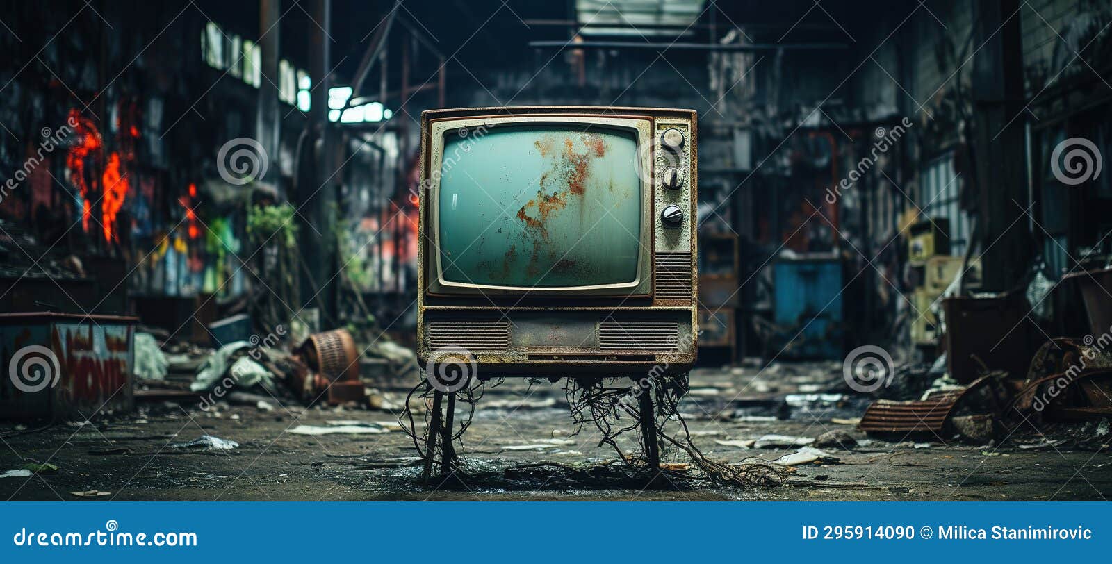 Time Capsule: Old Television Unearthed in Abandoned Factory Stock ...
