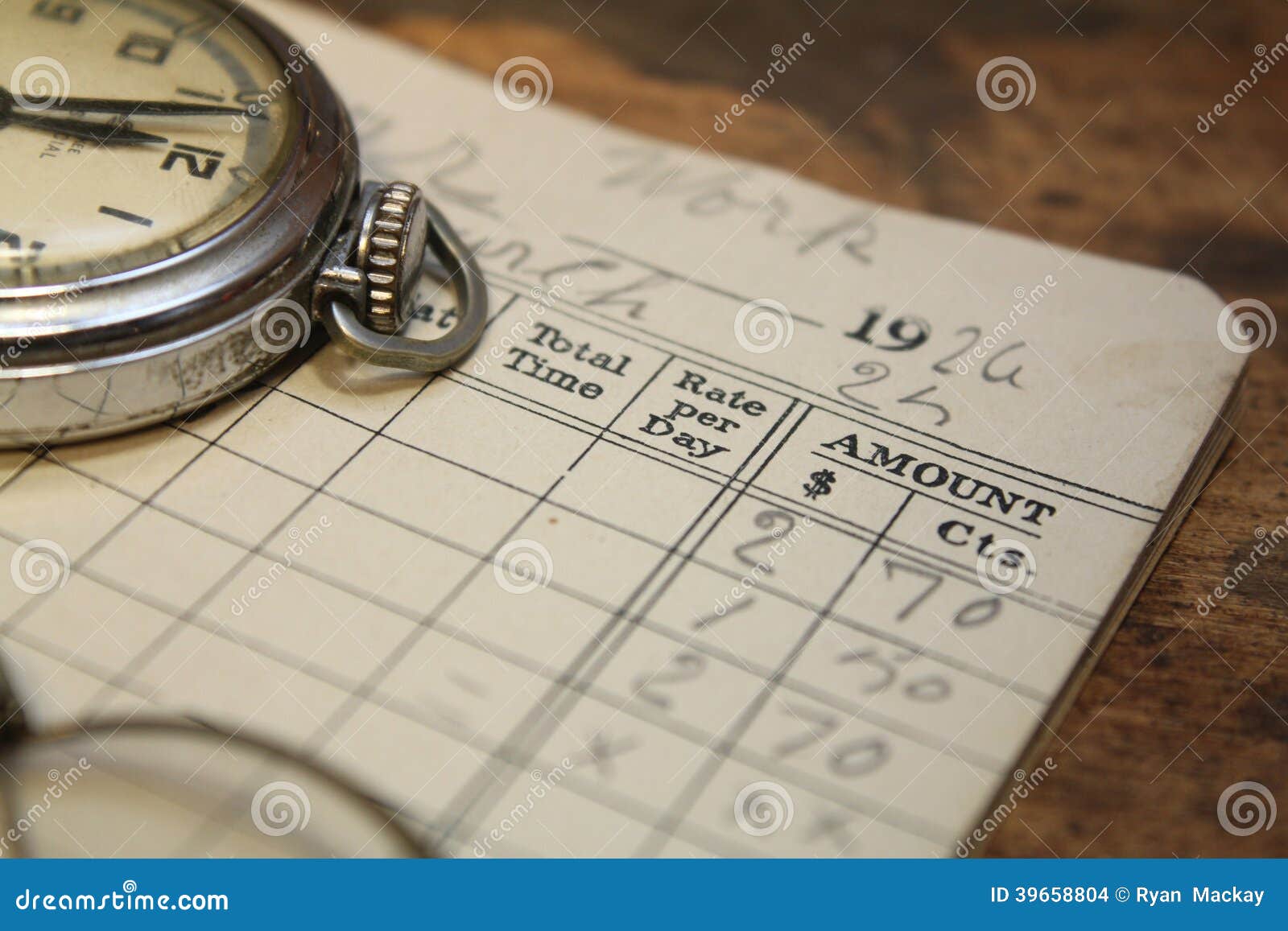 Time card stock photo. Image of place, working, card - 39658804