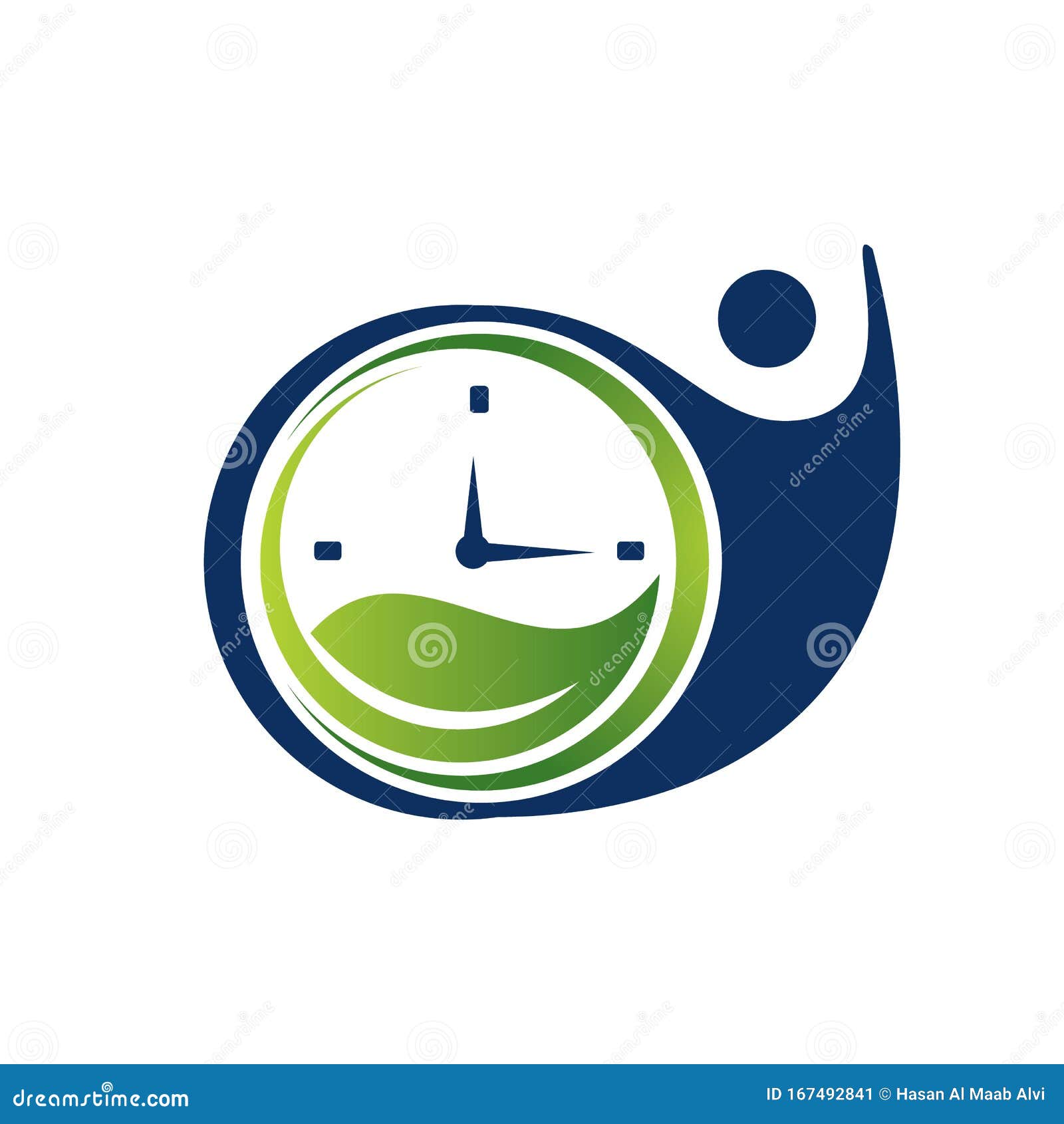 Time Care Logo Template Design Vector. Stock Vector - Illustration of ...