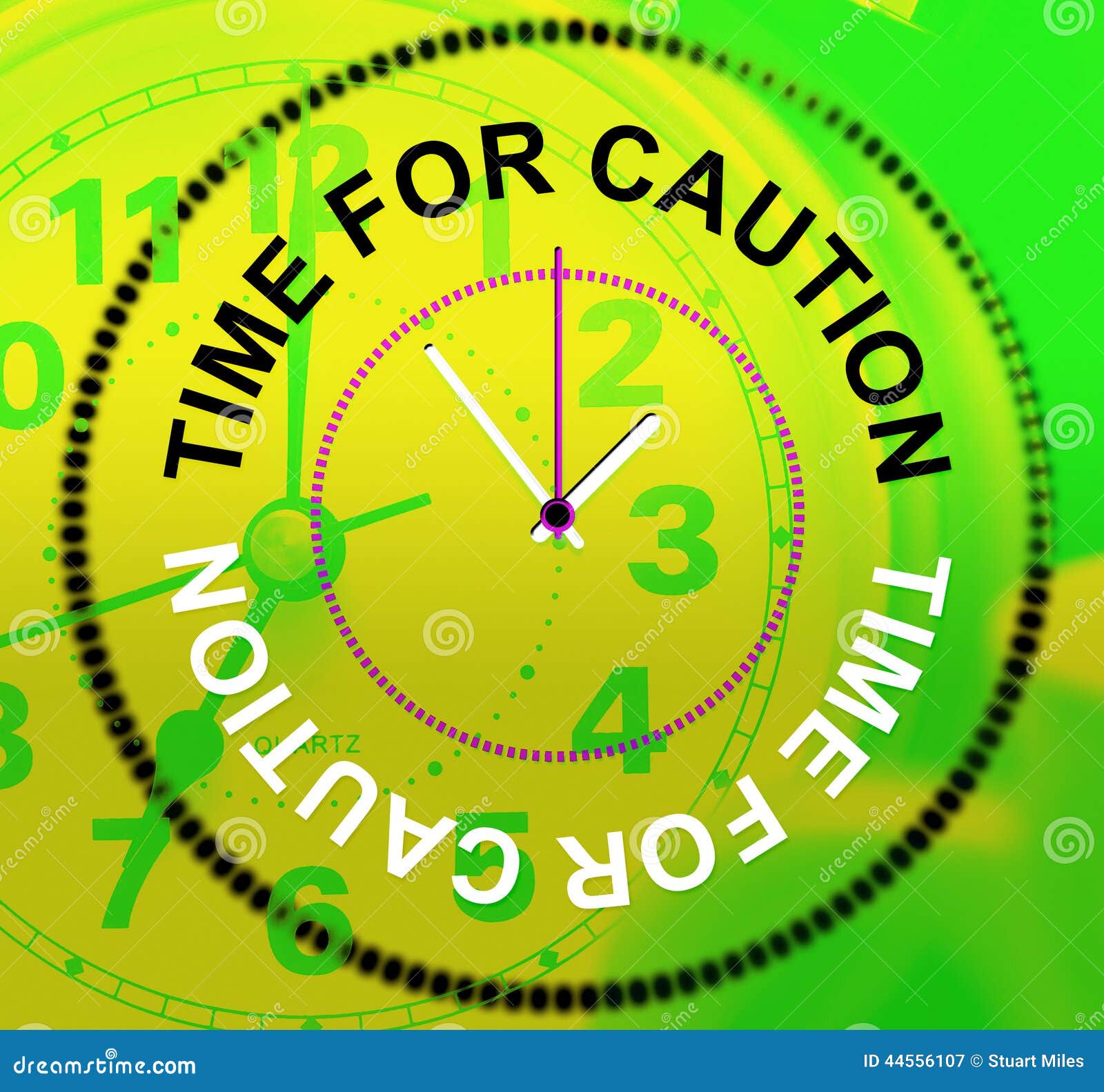 Time for Caution Represents Advisory Cautious and Beware Stock ...