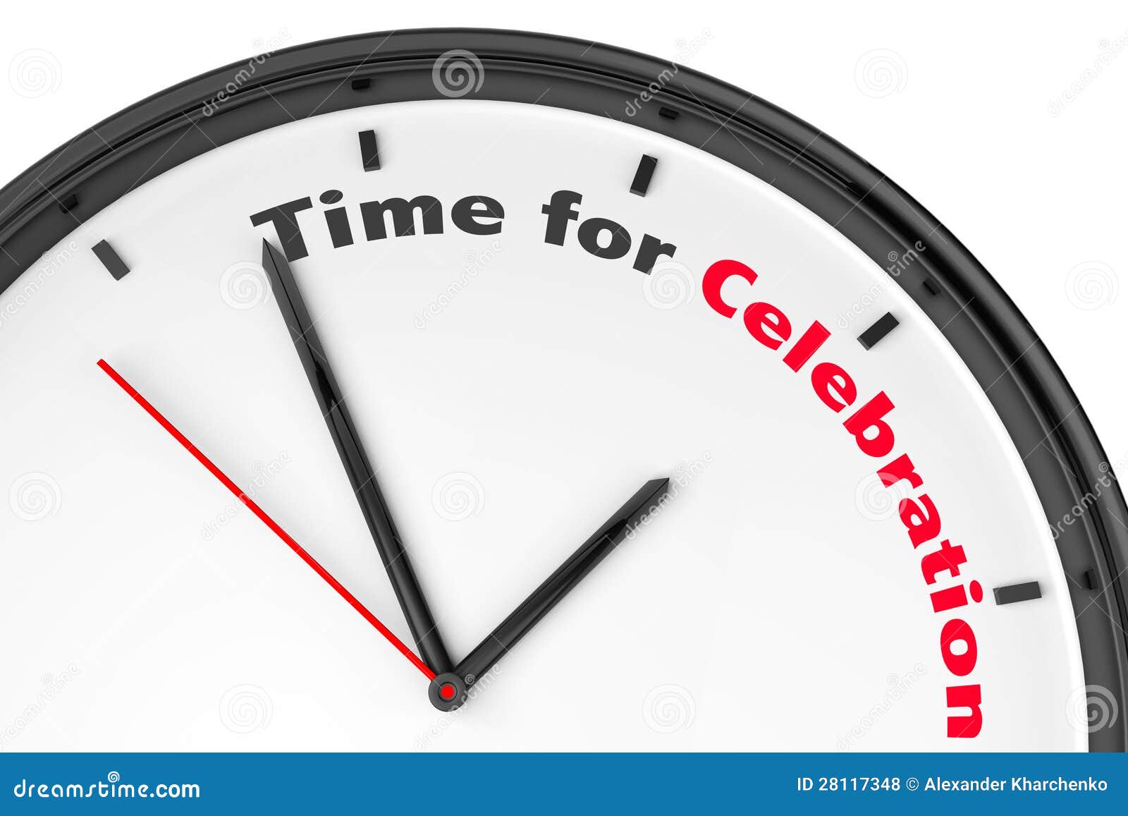 Time for Celebration Concept Stock Illustration - Illustration of happy ...