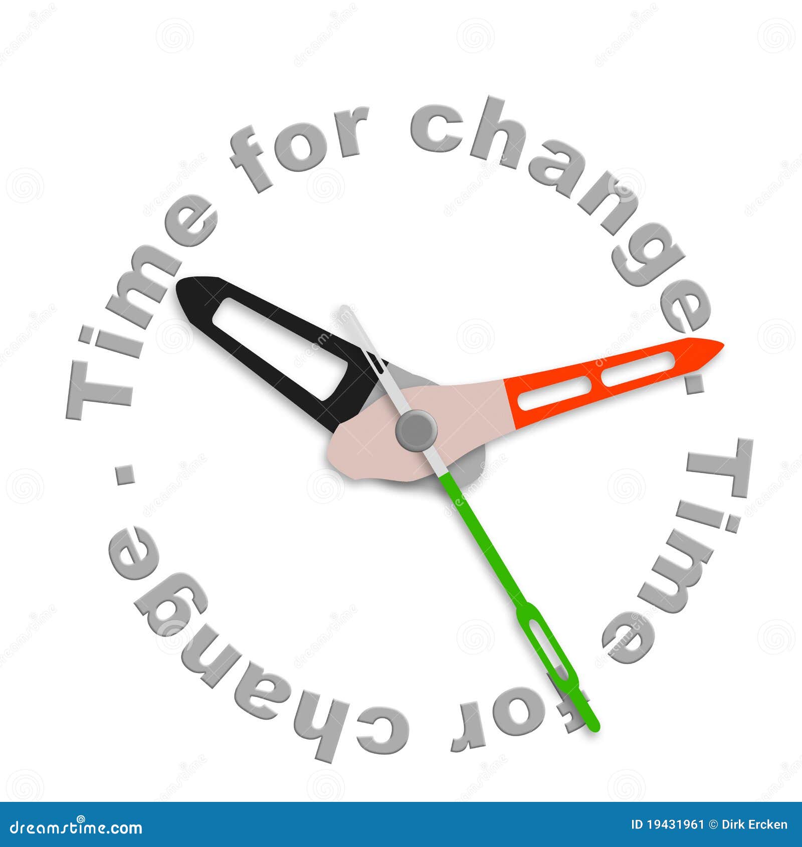 Time for change stock illustration. Illustration of advance - 19431961