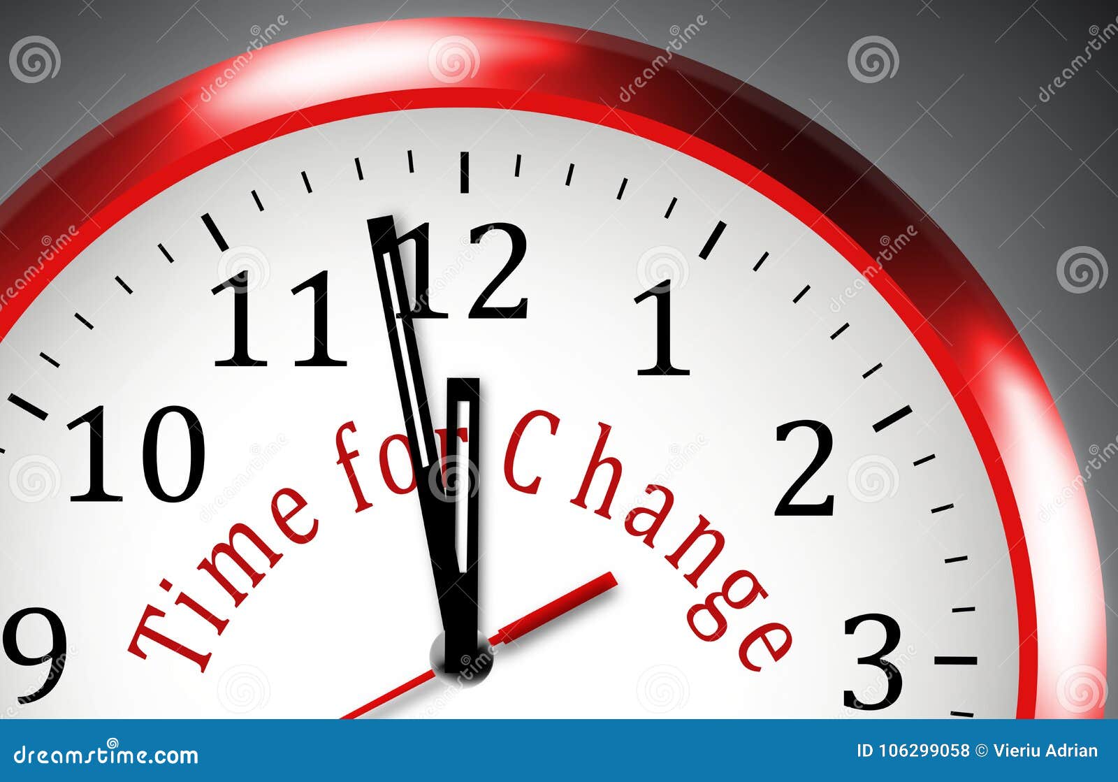 Time for Change clock stock illustration. Illustration of change - 106299058
