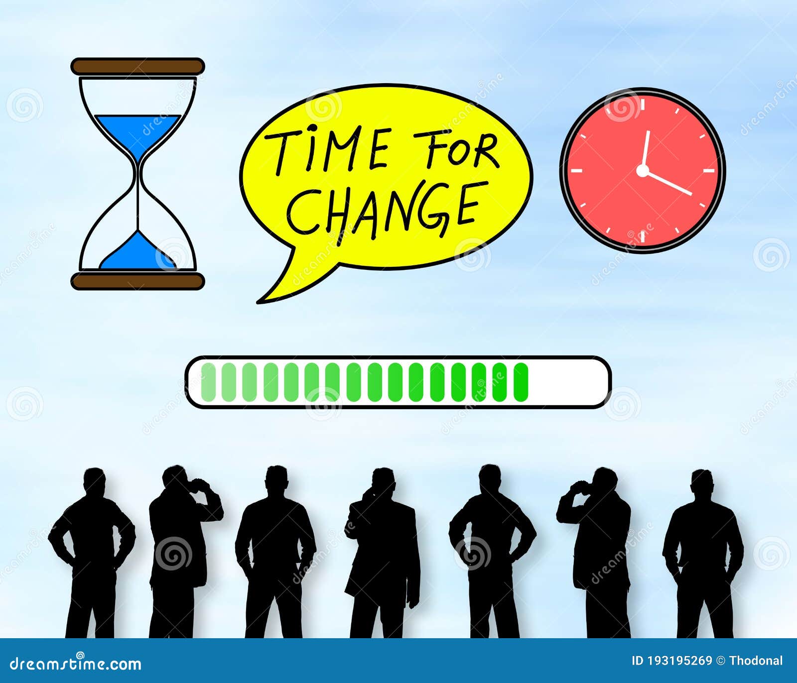Time for Change Concept on a Wall Stock Image - Image of chance, change ...