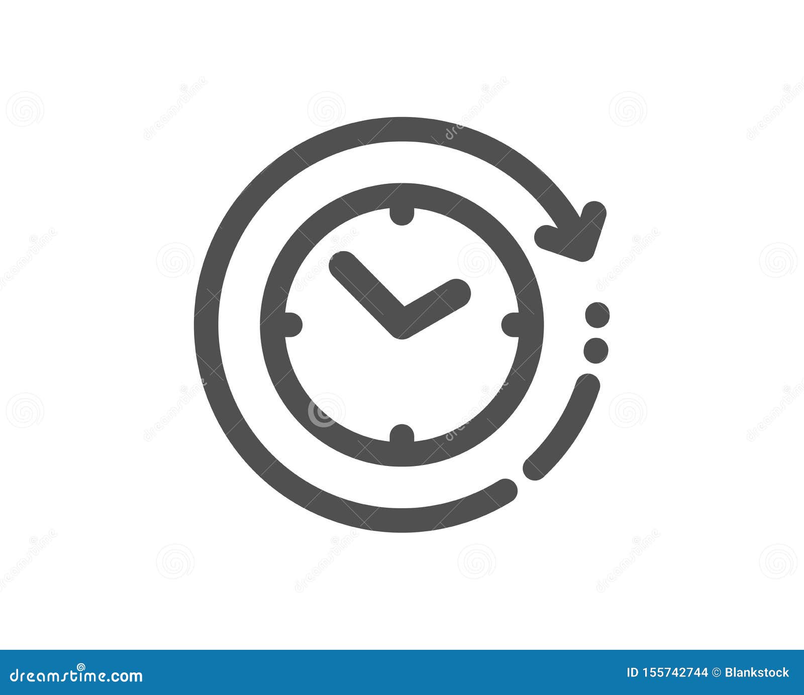 Time Change Icon. Clock Sign. Watch. Vector Stock Vector - Illustration ...