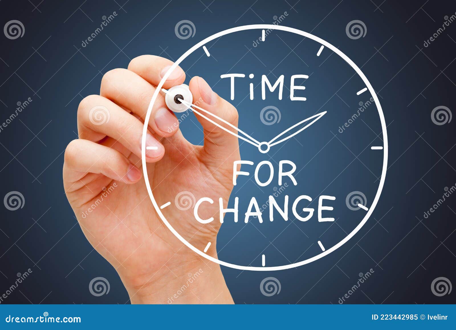 Time for Change Progress and Improvement Concept Stock Image - Image of ...