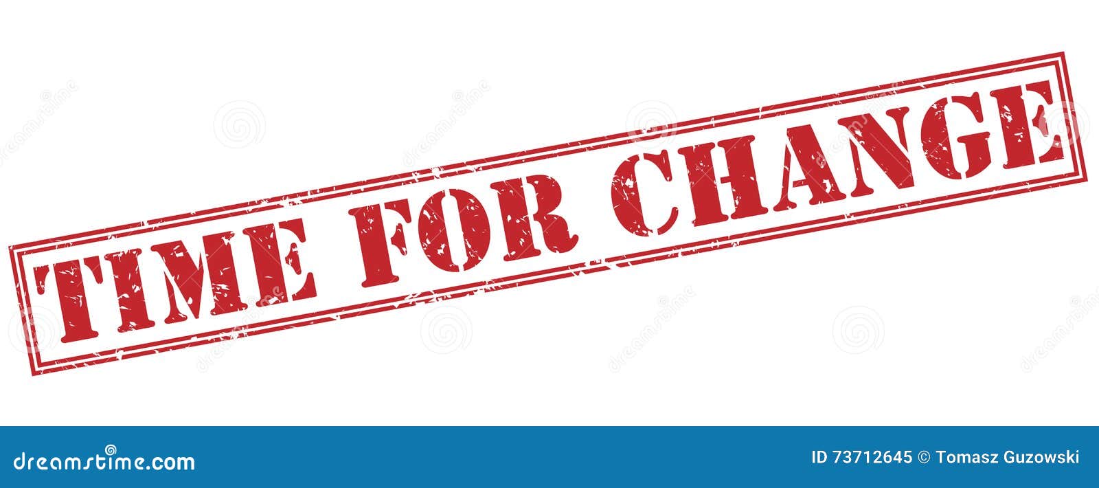 Time for change red stamp stock illustration. Illustration of rubber ...