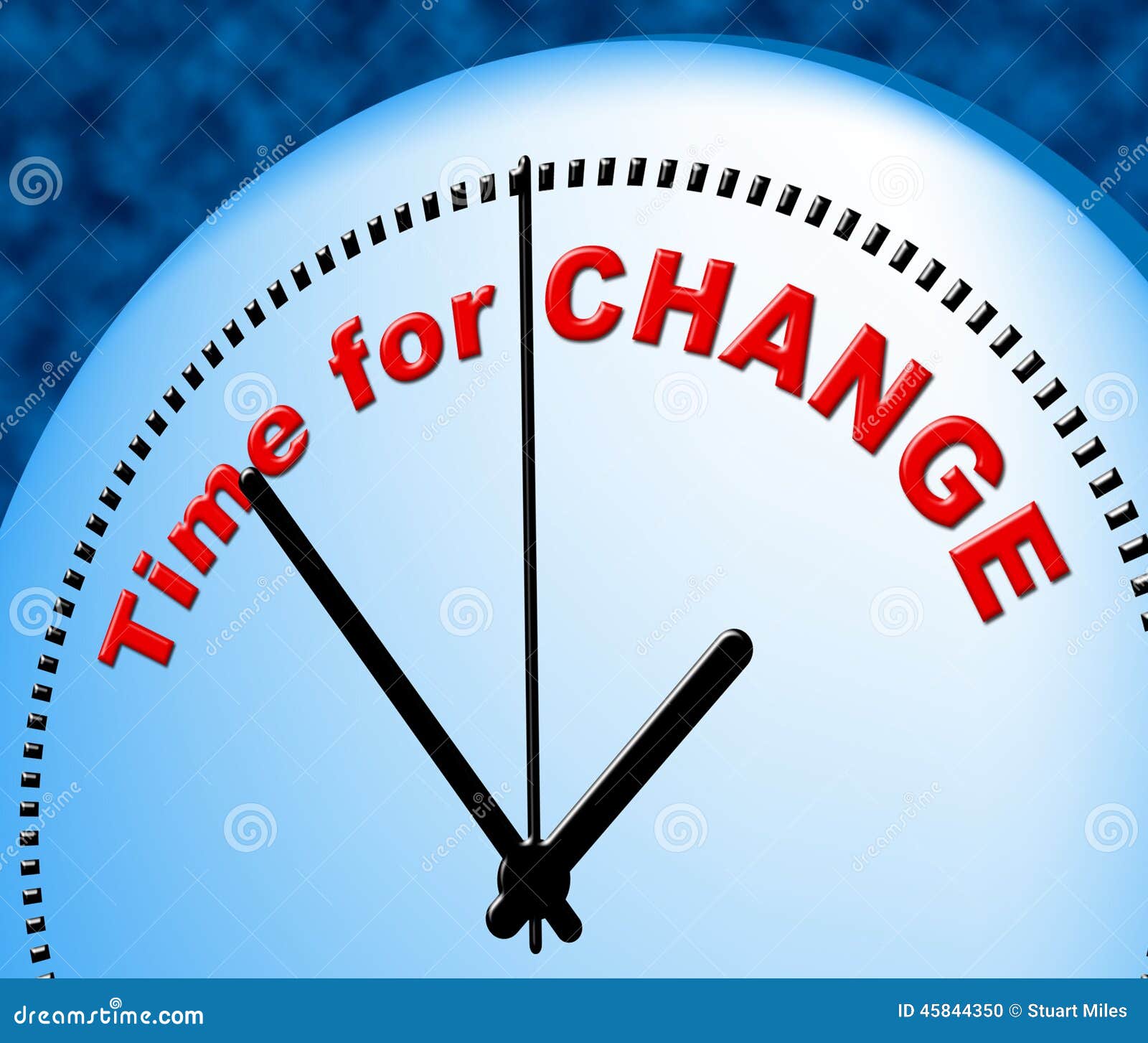 Time for Change Shows Right Now and Changing Stock Illustration ...