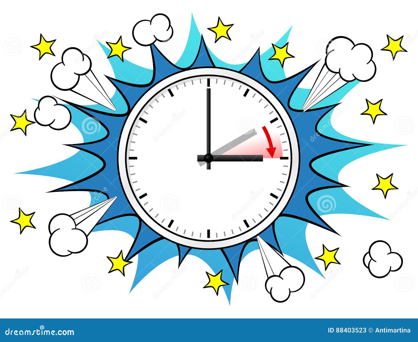 Time Change To Daylight Saving Time Stock Vector - Illustration of ...