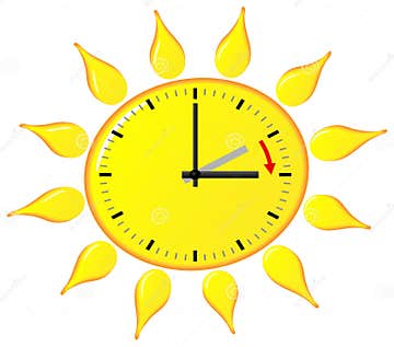 Time Change To Daylight Saving Time Stock Vector - Illustration of ...