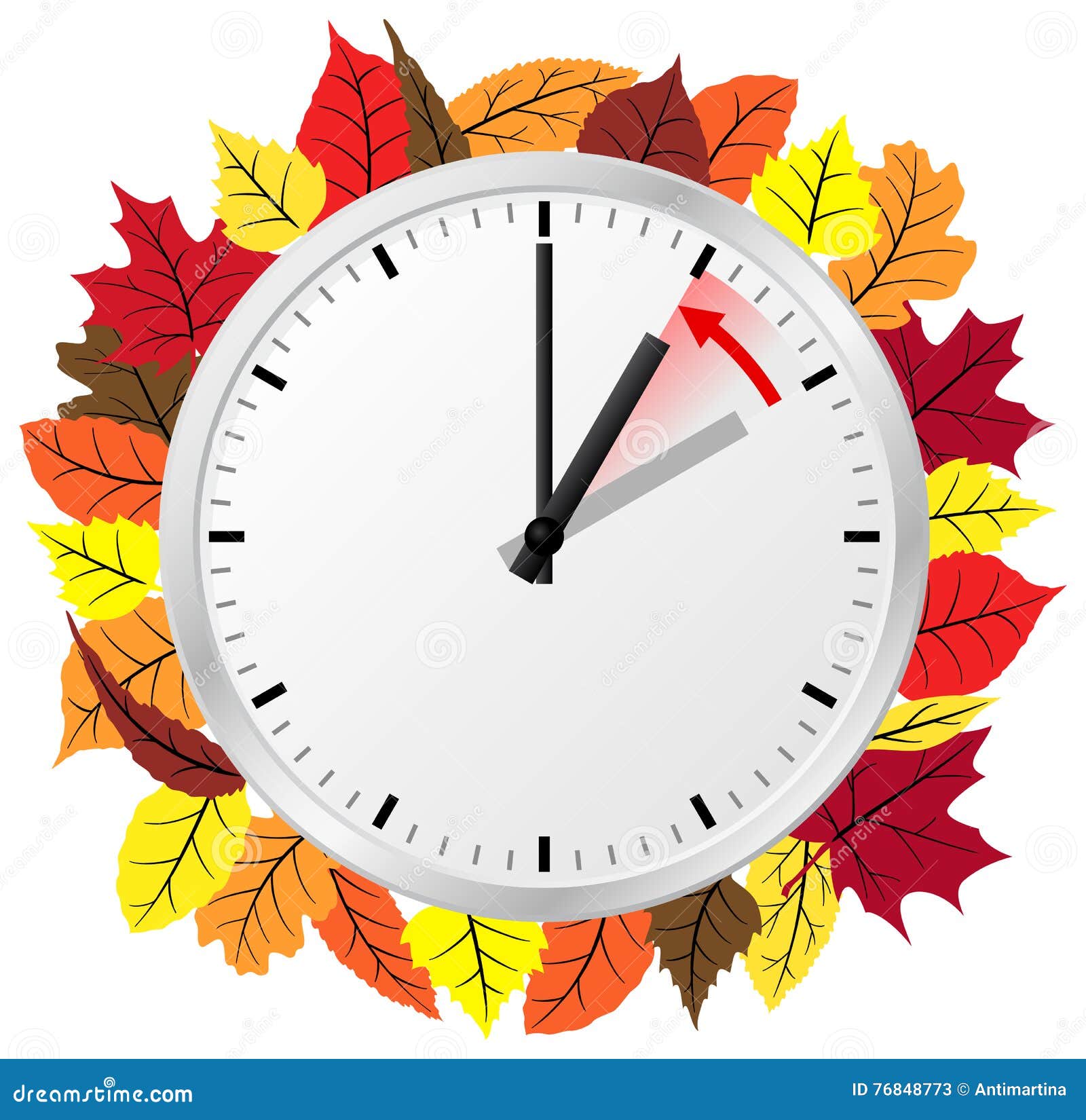 Time Change To Standard Time Stock Vector - Illustration of savings ...