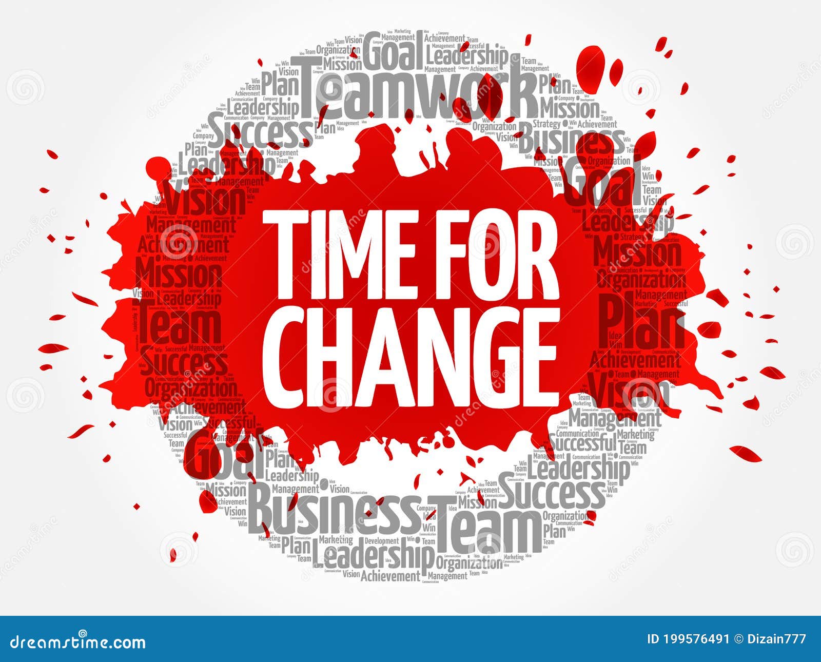 Time for Change Word Cloud Collage Stock Illustration - Illustration of ...